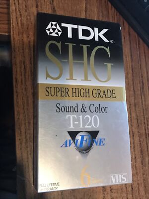 TDK - Super High Grade Video Cassette - T-120 - VHS - 6 Hours - Sound ...