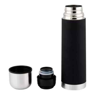 500ml Stainless Steel Thermo Flask, Rubber Grip, Insulated, Hot & Cold ...
