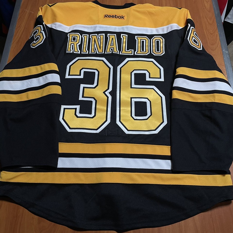 Reebok Edge Authentic Zac Rinaldo Boston Bruins NHL Hockey Jersey Black ...