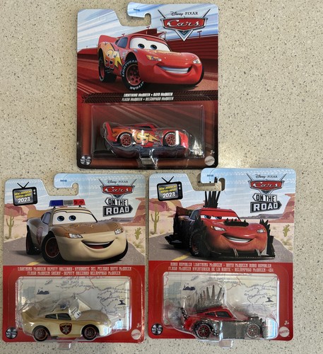 Disney Pixar Diecast Cars - Road Rumbler Lightning McQueen Plus -Deputy ...