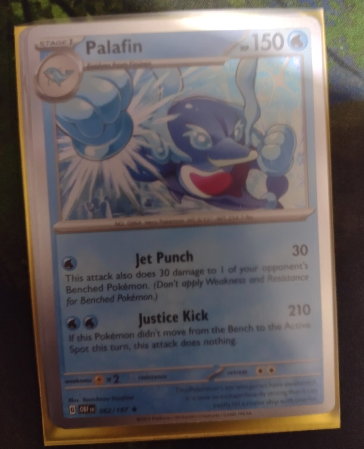 Pokemon x4 Palafin Holo Rare Obsidian Flames OBF 067 Play Set Pack ...