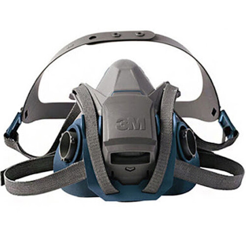 3M 6500 Series Reusable Half Face Mask Respirator, Size M - 6502QL for ...