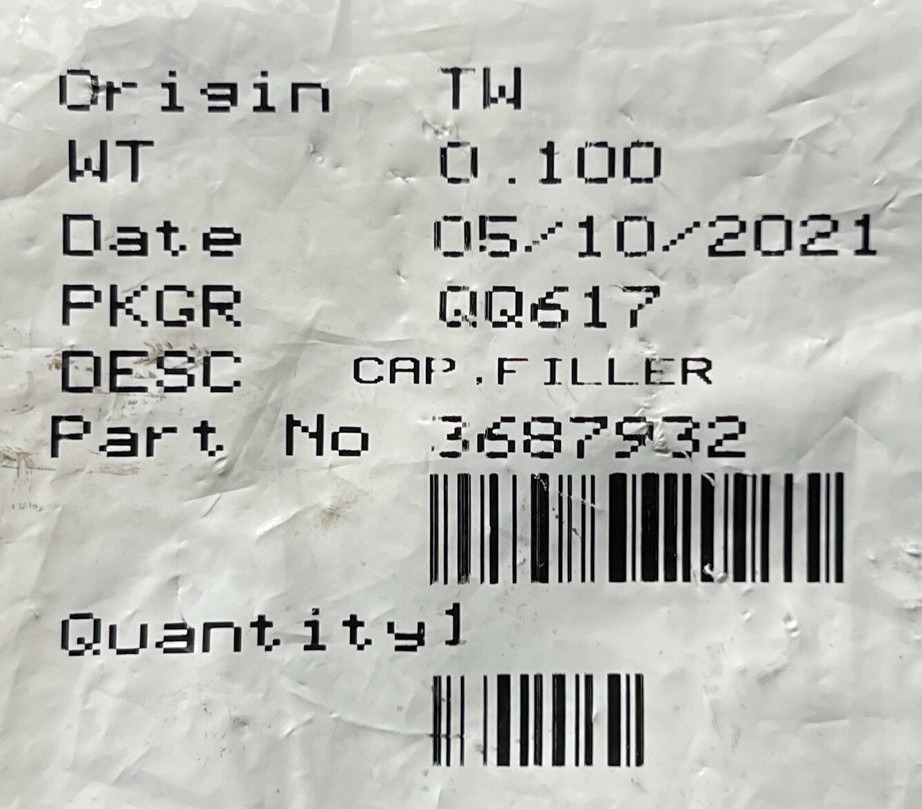 Genuine Cummins 3687932 Oil Filler Cap Screw on for sale online | eBay