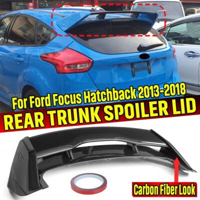 For 13-18 Ford Focus Hatchback JDM RS Style Carbon Style Rear Roof Wing ...