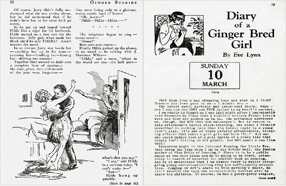 Ginger & Bedtime Stories - Naughty Risqué Racy Magazines - 4 Old Issues ...