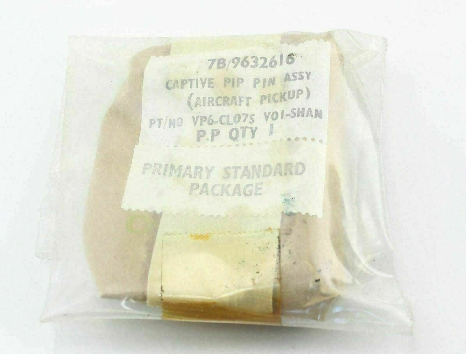 Quick Release Captive Pip Pin Assembly 7B/9632616 VP6-CL07S RAF ...