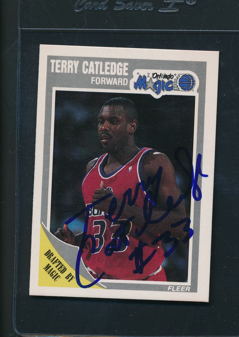 1989/90 Fleer #108 Terry Catledge Orlando Magic Signed Auto *54259 | eBay