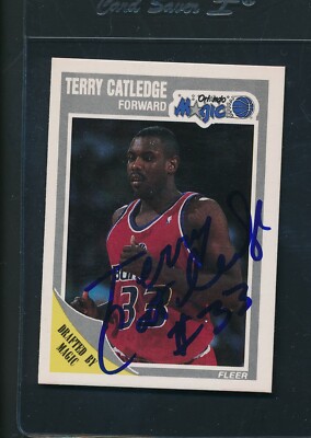 1989/90 Fleer #108 Terry Catledge Orlando Magic Signed Auto *54259 | eBay