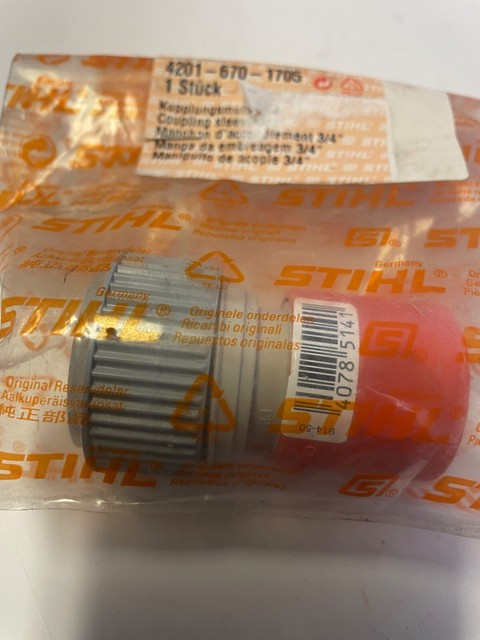 STIHL Coupling Sleeve 4201 670 1705 3/4" 42016701705 OEM for sale ...