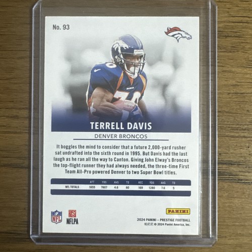 2024 Panini Prestige - Xtra Points Gold #93 Terrell Davis /75 | eBay