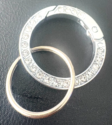 Crystal 2 SIDES Bling Car Keyring for Women, Sparkly Rhinestones Key ...