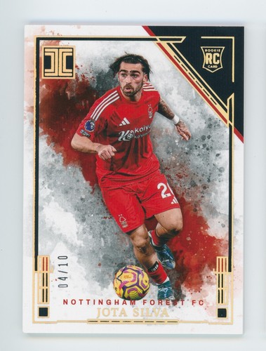 2024-25 Jota Silva Panini Impeccable Gold Nottingham Forest Rookie Card ...