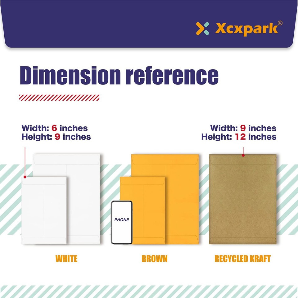 250 PCS 9x12 inches Security Catalog Envelopes Printable Self Seal ...