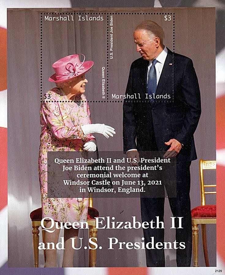 MARSHALLS 2021 QUEEN ELIZABETH II x17 M/S collection mnh 💲FREE SHIPPING ...