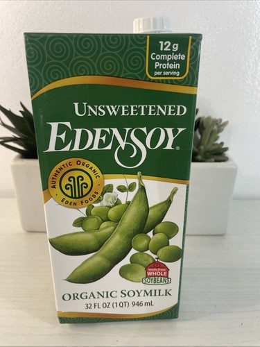 Edensoy Organic Non Gmo Soymilk Unsweetened 32 Fl Oz Pack Of 1 Creamy ...