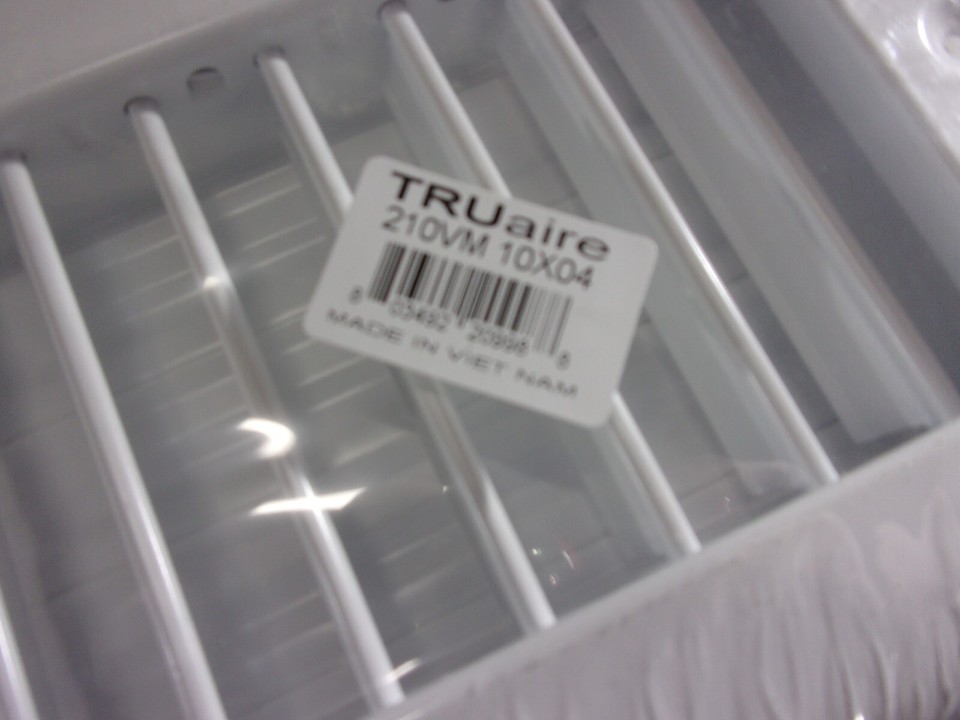 5 NEW TRUAIRE 4" X 10" AIR VENTS W/ ADJ. BAFFLES # 210VM | eBay