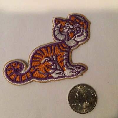 Clemson University tigers VINTAGE EMBROIDERED IRON - Sew ON PATCH 3" | eBay