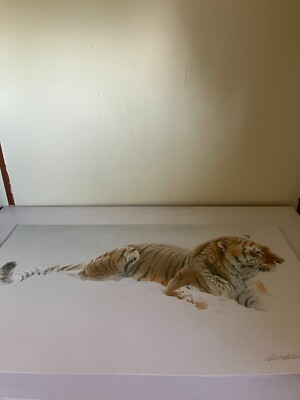 LE Print-Watching -Siberian Tiger-Robert Bateman | eBay