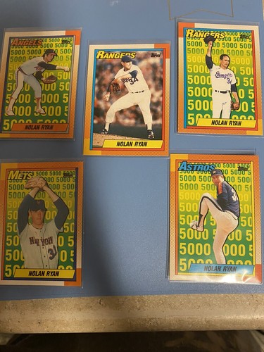 1990 Topps Nolan Ryan 1-5 SET!!! MINT SET!! MUST SEE | eBay