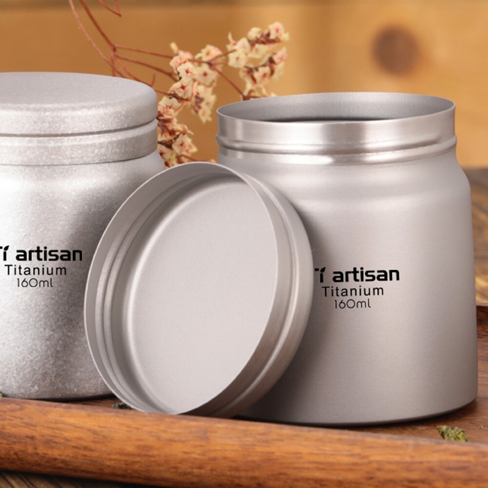 Durable Titanium Sealed Container for Tea Leaves Lightweight and ...