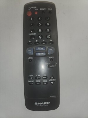 Sharp TV Remote Control G1627SA NO Battery Cover | eBay