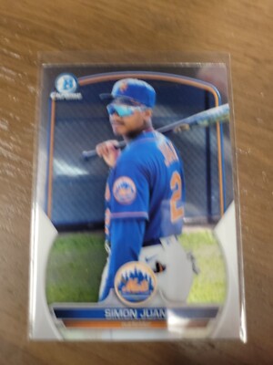 2023 Bowman Chrome Prospects Simon Juan #BCP-38 - New York Mets | eBay