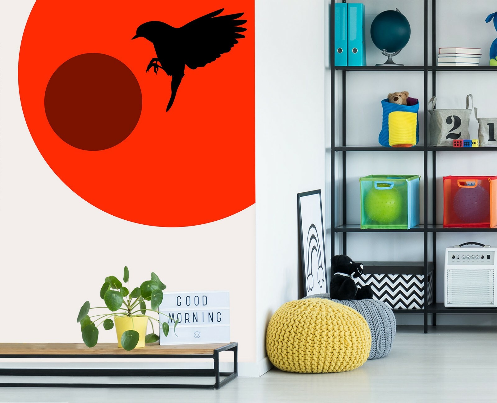 3D Sunset Bird O317 Wallpaper Wall Mural Self-adhesive Boris Drasch Fay ...