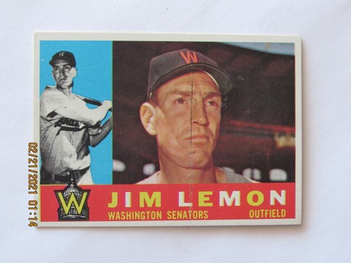 1960 TOPPS #440 JIM LEMON NM-MT WASHINGTON SENATORS | eBay
