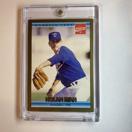 Nolan Ryan GOLD #24 -1992 Donruss Coca-Cola #’d Series to 26 HYPER RARE ...