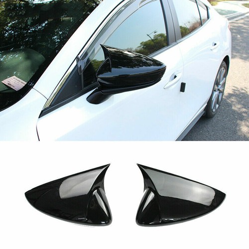 For Mazda 3 Axela 2020-2022 black abs OX Horn Rear View Side Mirror ...