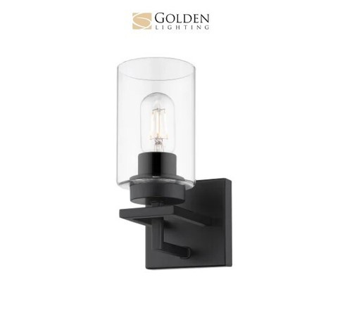 Golden Lighting Tribeca Single Light 10" Tall Sconce Model: 6070-BA1 ...