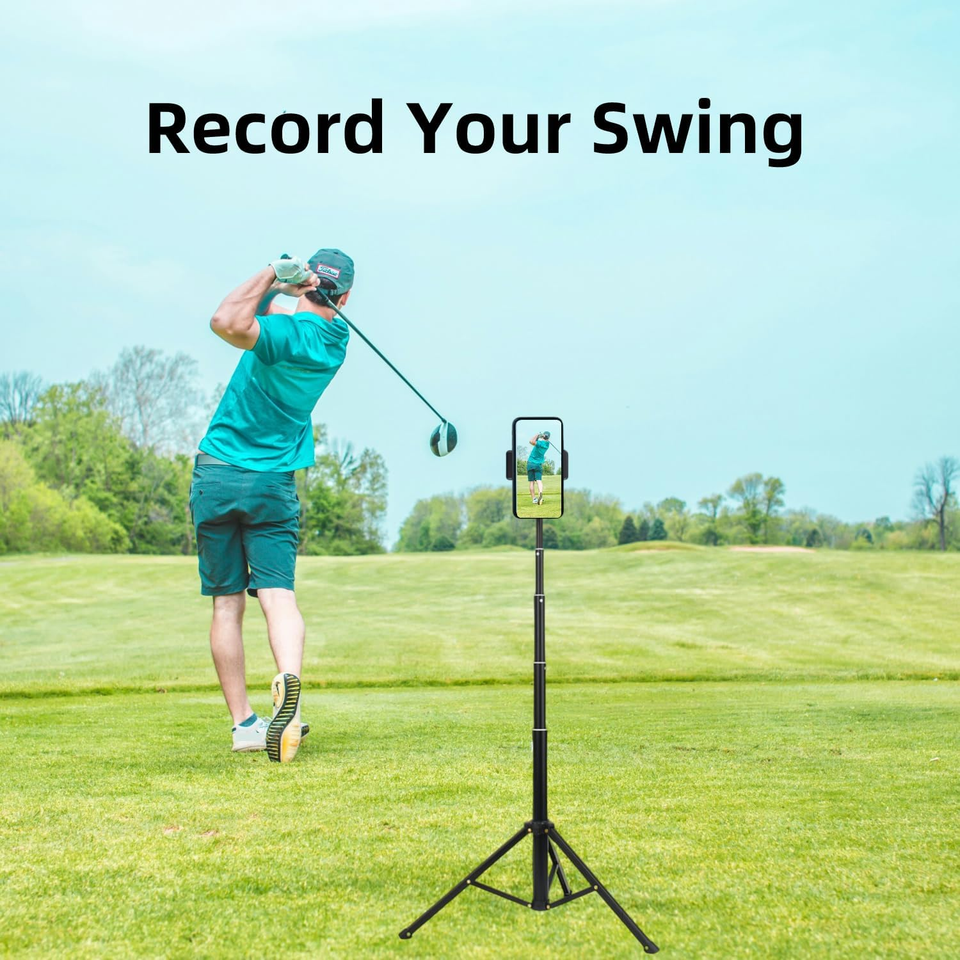 Golf Tripod Selfie Stick, Golf Swing Analyzer Holder, Golf Phone Camera ...