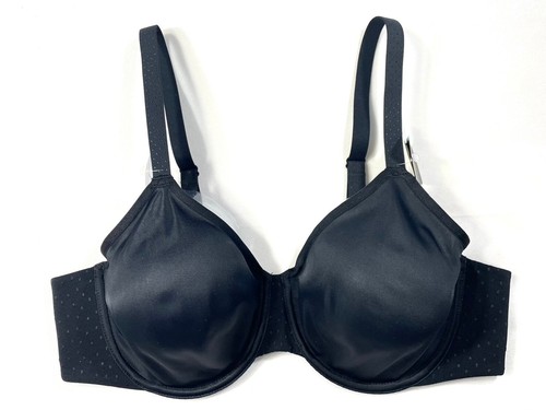 NWT Wacoal Women's 40C Back Appeal Underwire Minimizer Bra 857303 Black ...