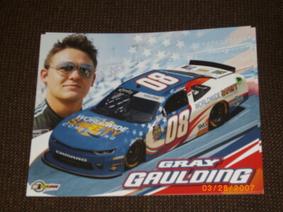2019 GRAY GAULDING #08 WORLDWIDE SAFETY CONSULTING NASCAR POSTCARD | eBay