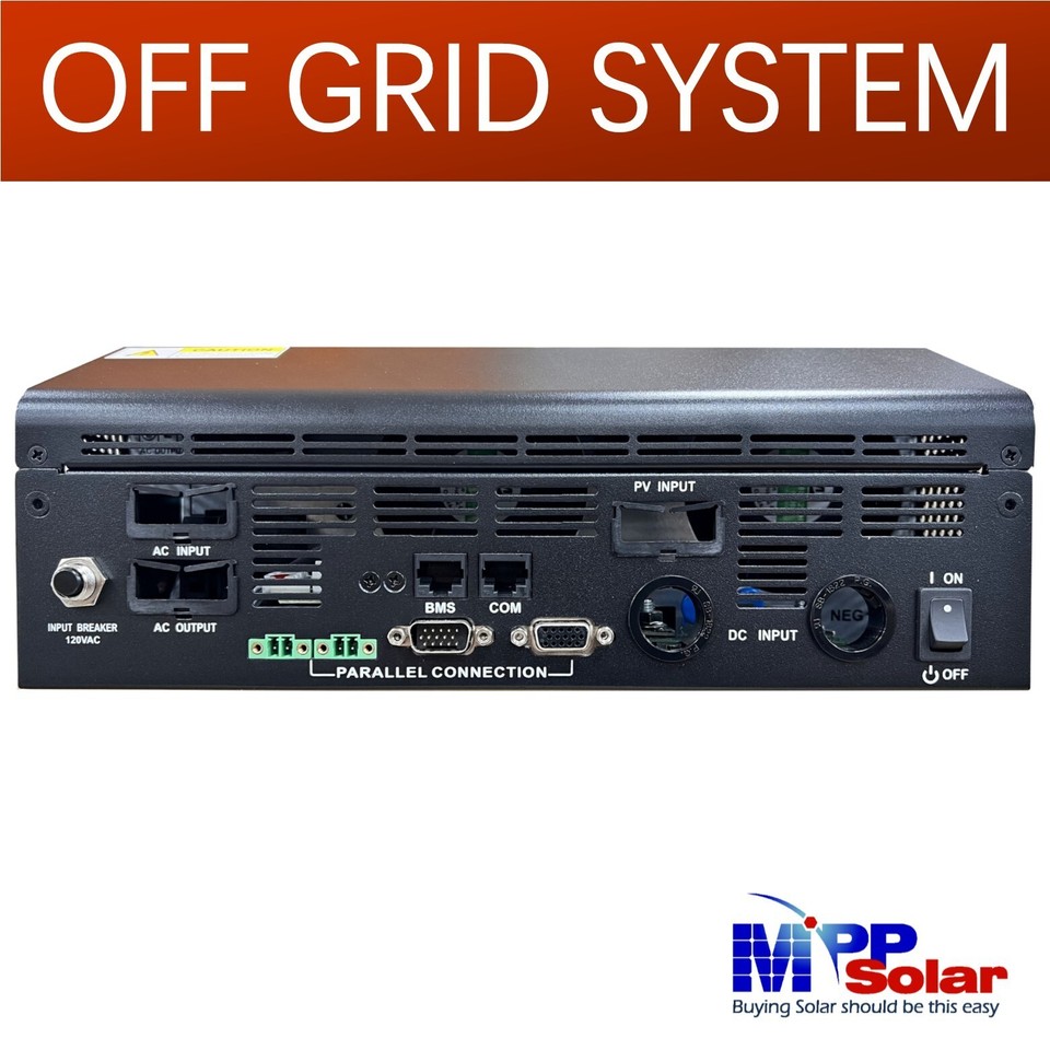 3kw 24v 120v MPP Solar Inverter 80A MPPT solar charger WiFi Tariff ...