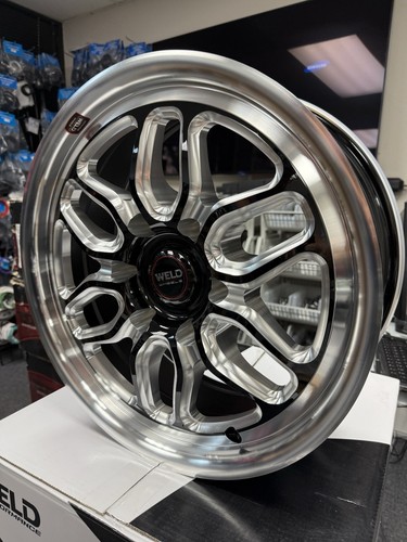 Staggered WELD RACING Laguna 6 Drag S153 17X7 And 17x10 6X139.7 Gloss ...
