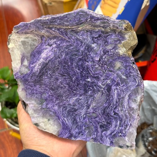 2010g Natural Raw Charoite With Quartz Rough Gemstone Crystal Mineral ...