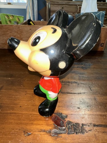 VTG 1976 Mickey Mouse Chatter Chum Mattel Pull String Talking Toy ...