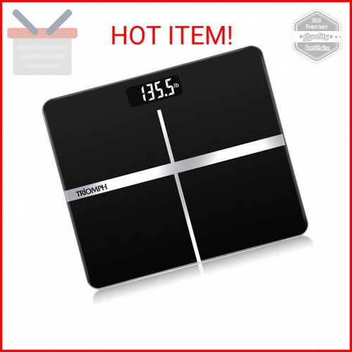 Triomph Precision Digital Body Weight Bathroom Scale with Backlit ...