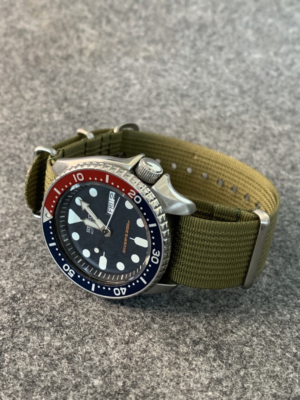 NYLON Nato Strap ribbed | Uhrenarmband | versch. Farben | 20mm, 21mm ...