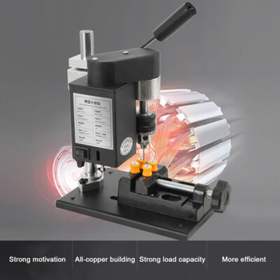 Mini Bench Drill Press Adjustable 7 Speed Small Benchtop Drilling ...