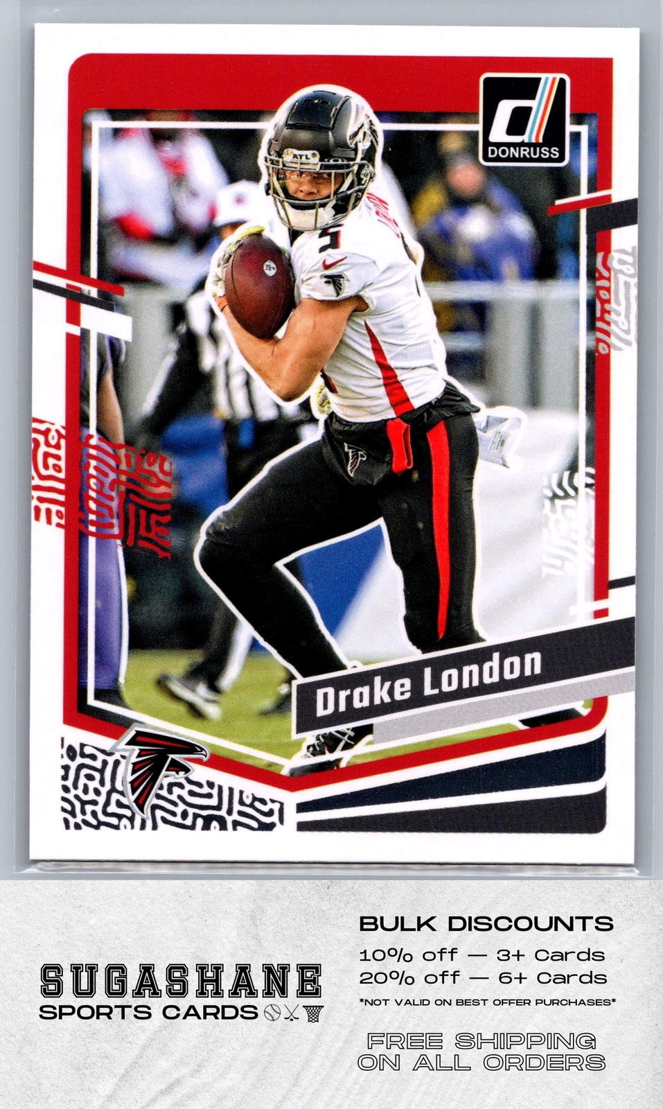 2023 Donruss 10 Drake London Atlanta Falcons Football Card | eBay