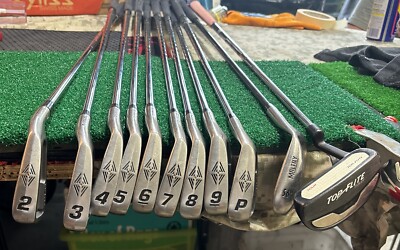Top Flite Tour Oversize Iron Set 2-Pw &Malby 56 Wedge &putter New Grips ...