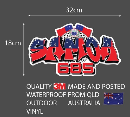 Samoa Coat of arms 685 / flags Sticker 320mm x 180mm Samoan 685 Design ...