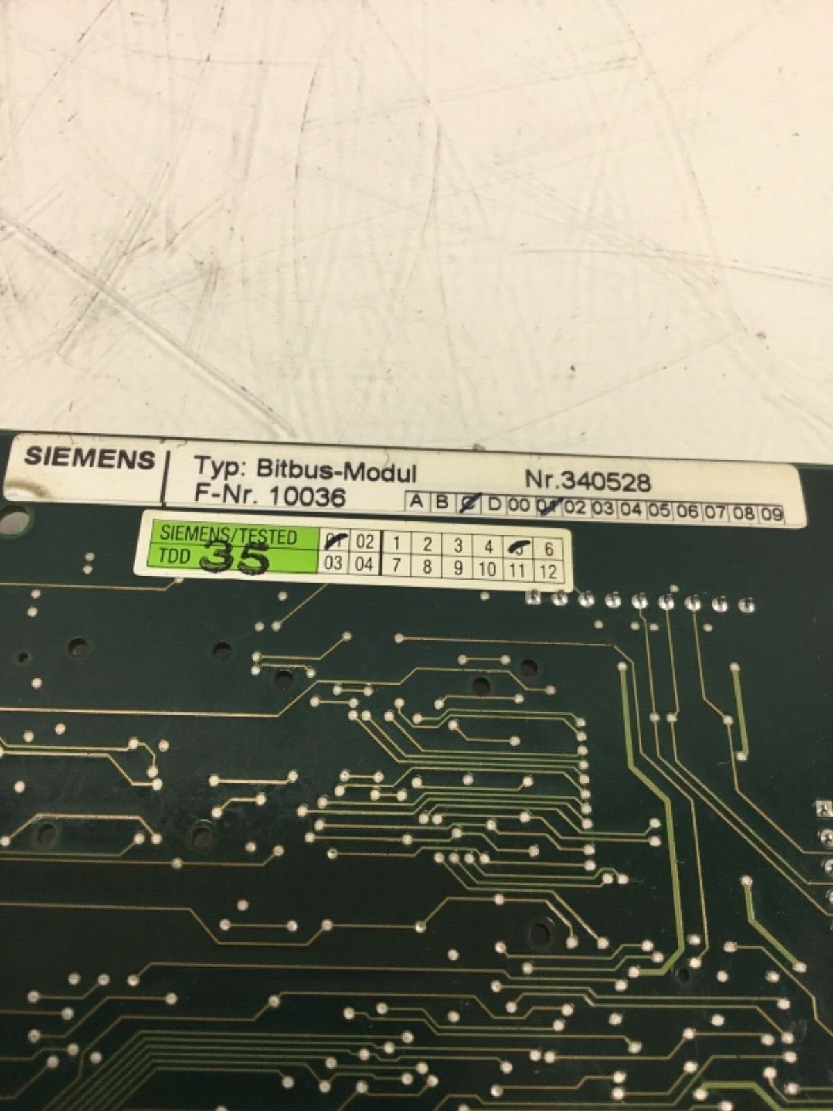 Trumpf / Siemens Bitbus-Modul, P/N 340528, G34924-K1025-H2-C1, Used ...