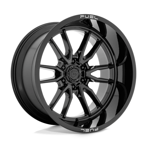 FUEL 1PC D760 CLASH 22X12 6/139.7 ET-44 CB106.1 BLACK ALLOY WHEELS X1 ...