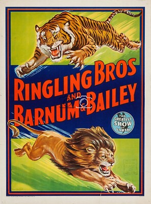 CIRQUE RINGLING BROS BARNUM BAILEY Rksy-POSTER HQ 45x60c d'une AFFICHE ...