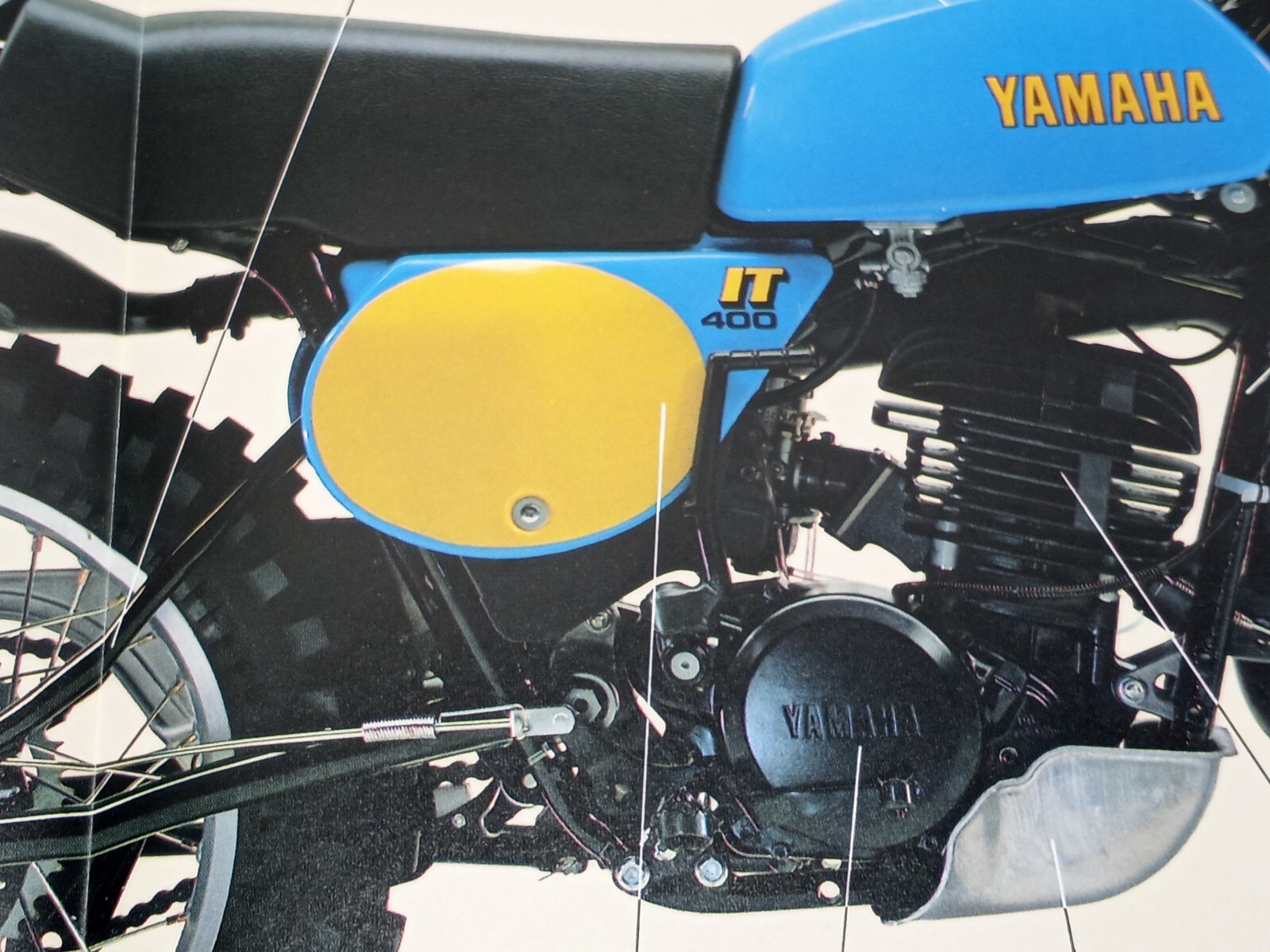 Vintage 1979 YAMAHA IT400 MOTORCYCLE SALES BROCHURE Original IT-400 | eBay