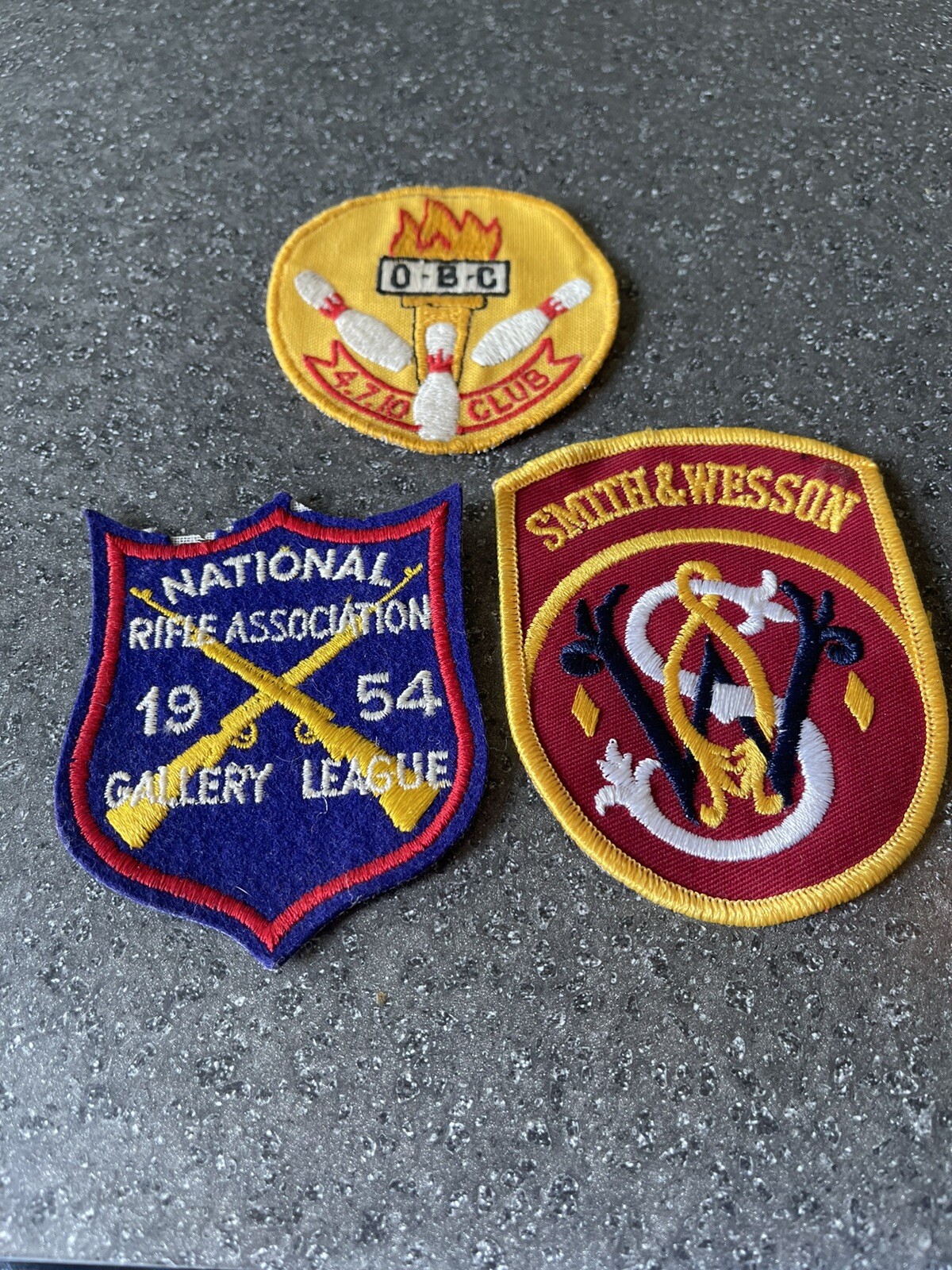 vintage patches lot Of 3 Smith & Wesson,1954 National Rifle Association ...