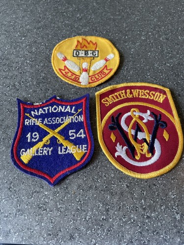 vintage patches lot Of 3 Smith & Wesson,1954 National Rifle Association,O-B-C | eBay